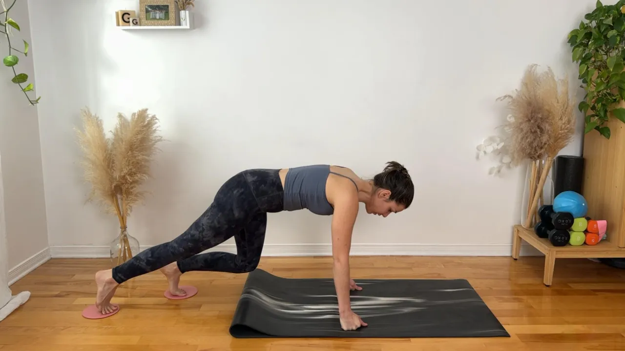 Pilates - Haut du corps + abs avec sliders - Studio Guillemette